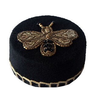 Fabric Coated Hand Embroidered Beaded Pattern Weights, Paper Weight for ...