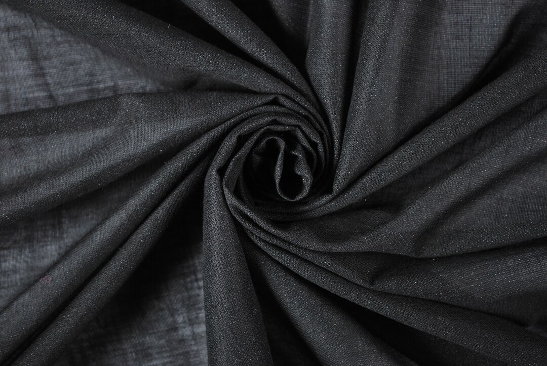 100% Cotton Black Interfacing Fabric Material for Fashion Clothing ...