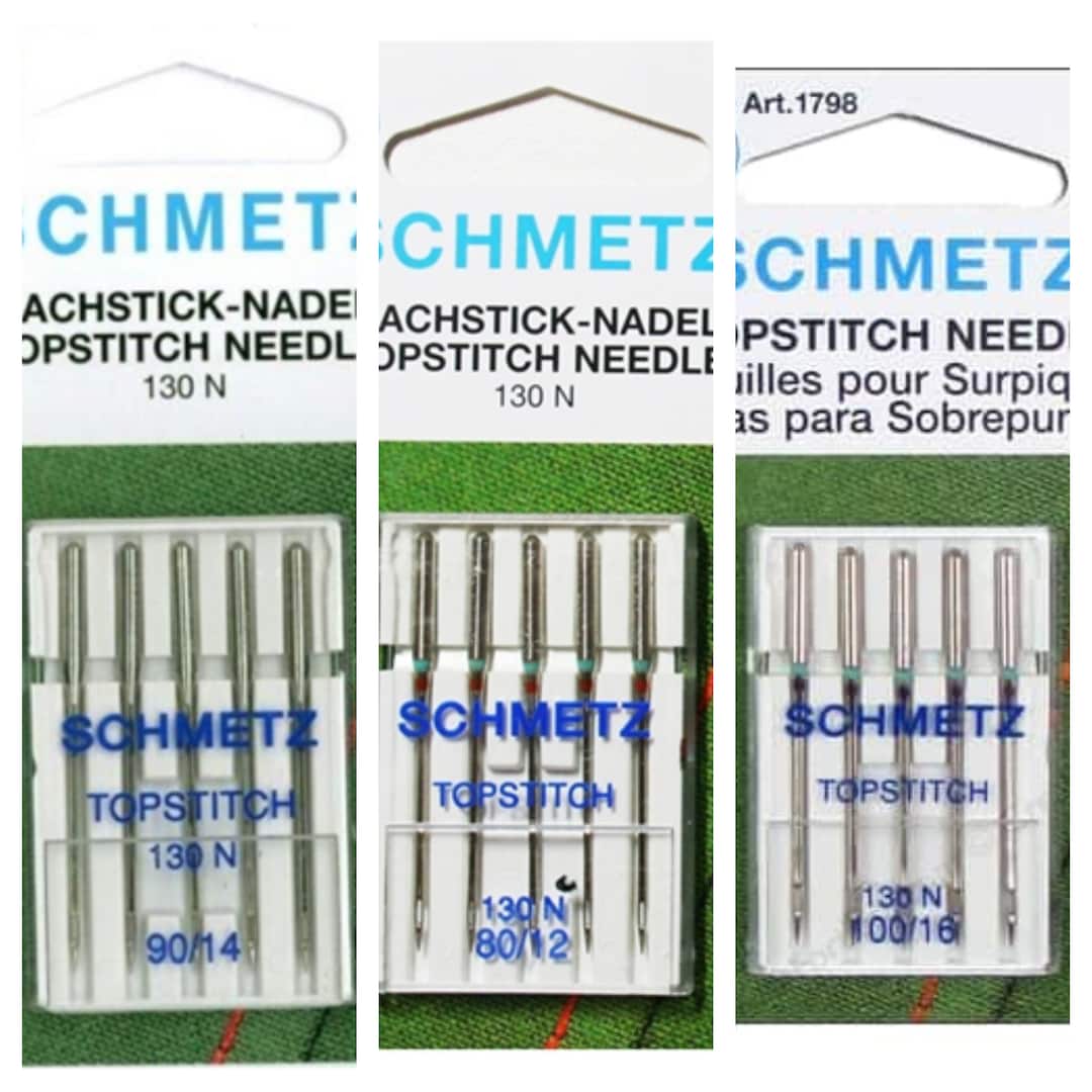 Premium Quality Schmetz Topstitch Needle Sewing Machine Needles 5 Pack ...