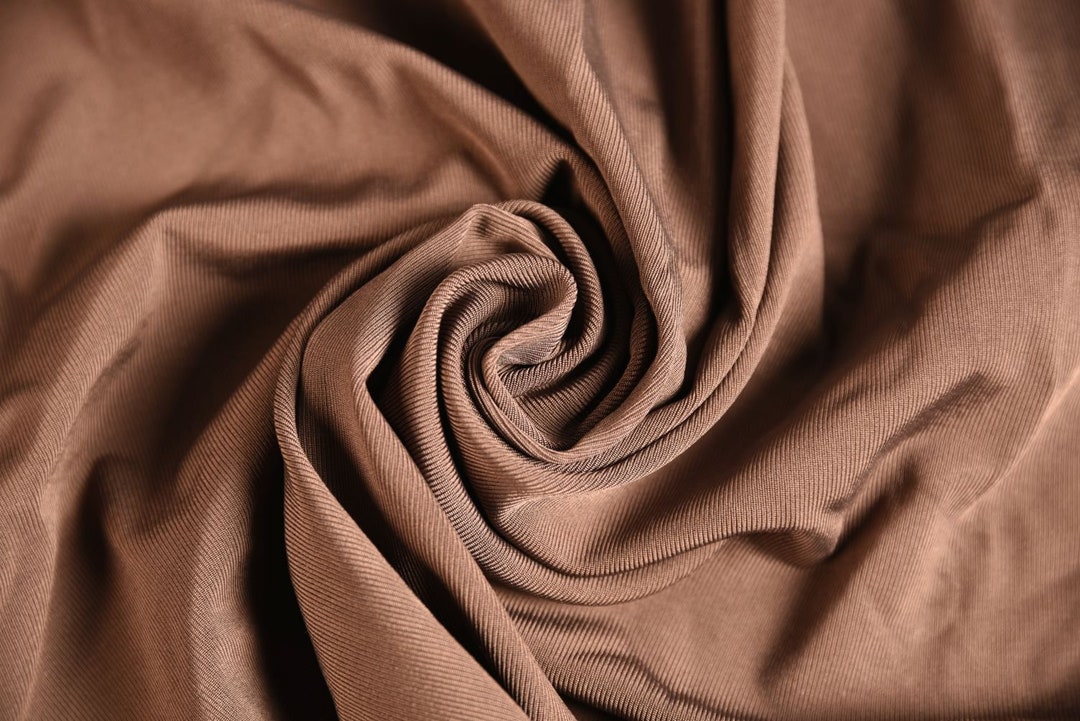 Rayon Fabric Brown Fabric Ribbed Fabric (35 X 80 Cm Remant Fabric ...