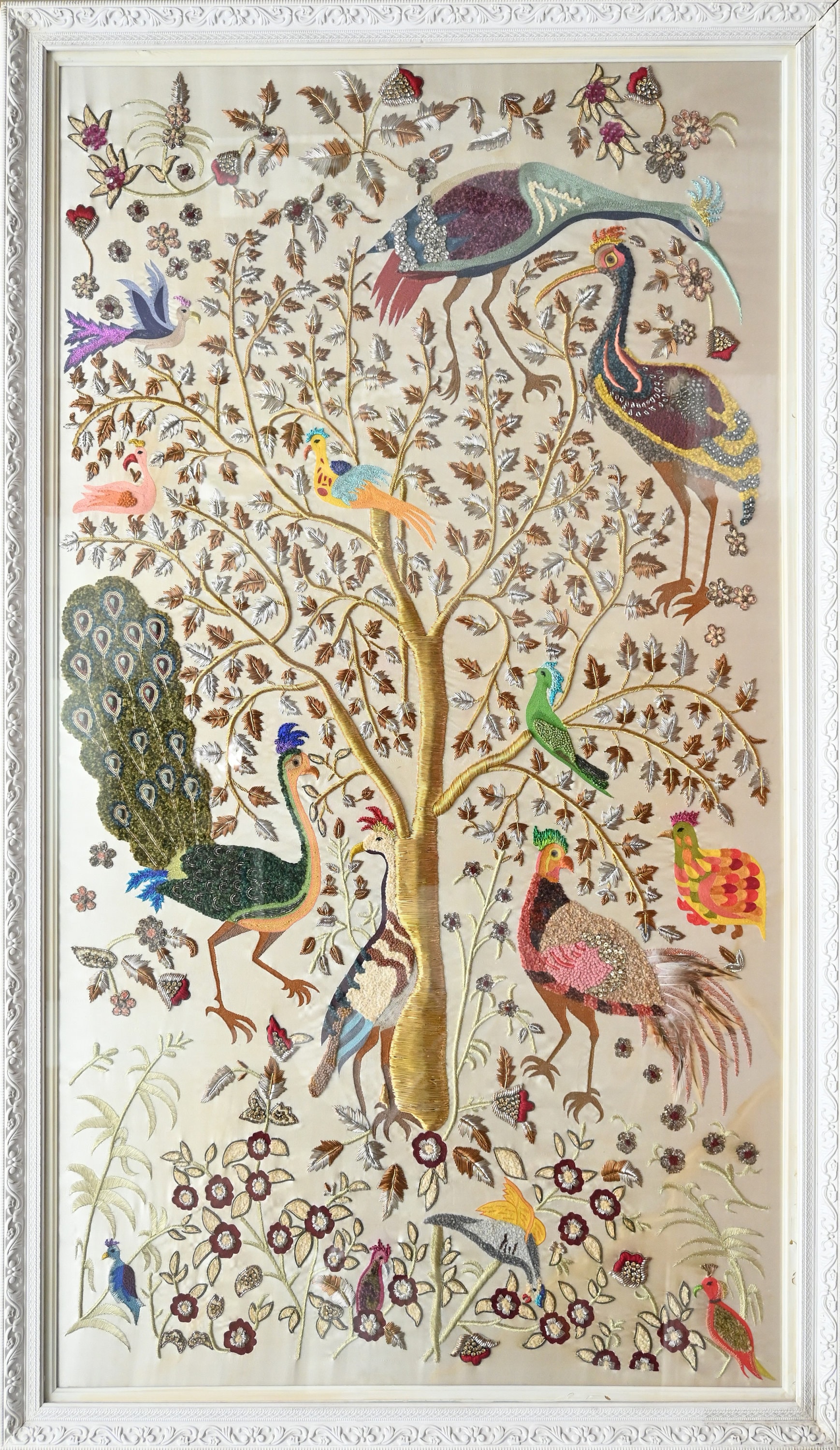 Hand Embroidered Artwork of a Tree, Wall Art Gift for Home Decor and ...