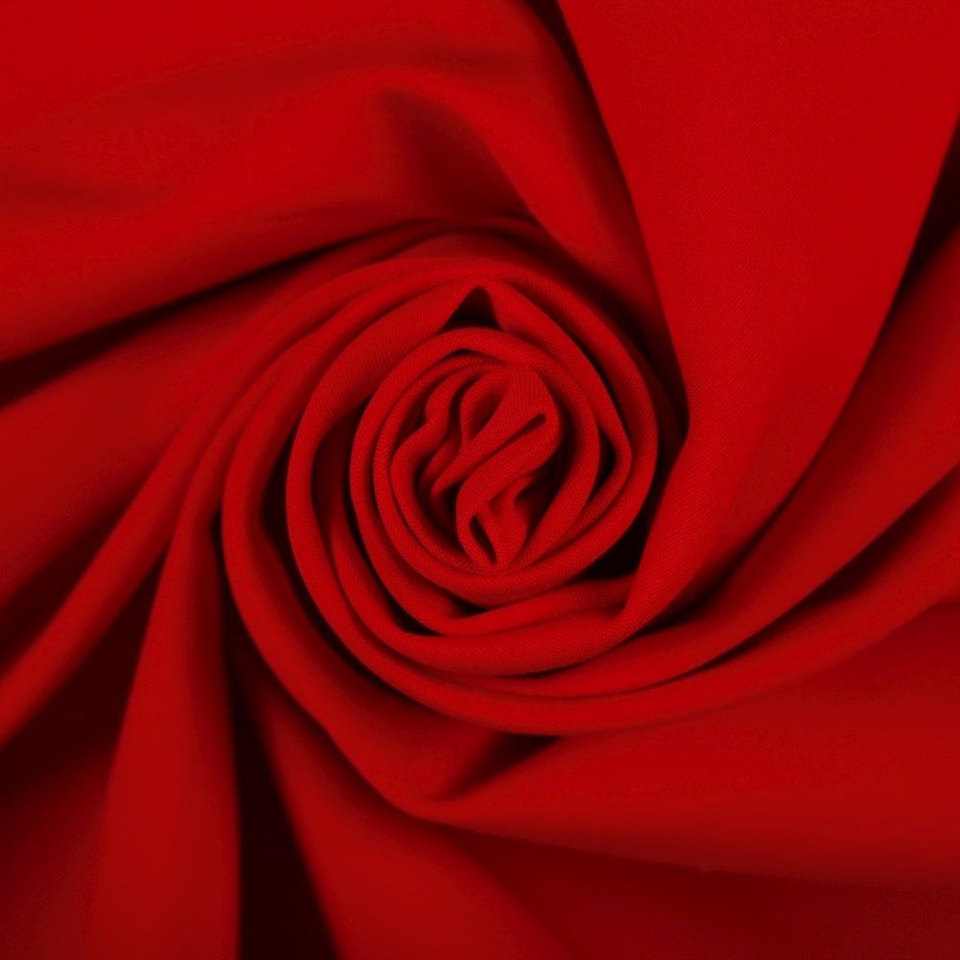 100% Cotton Red Fabric by the Metre Fabric Fashion Fabric Clothing ...