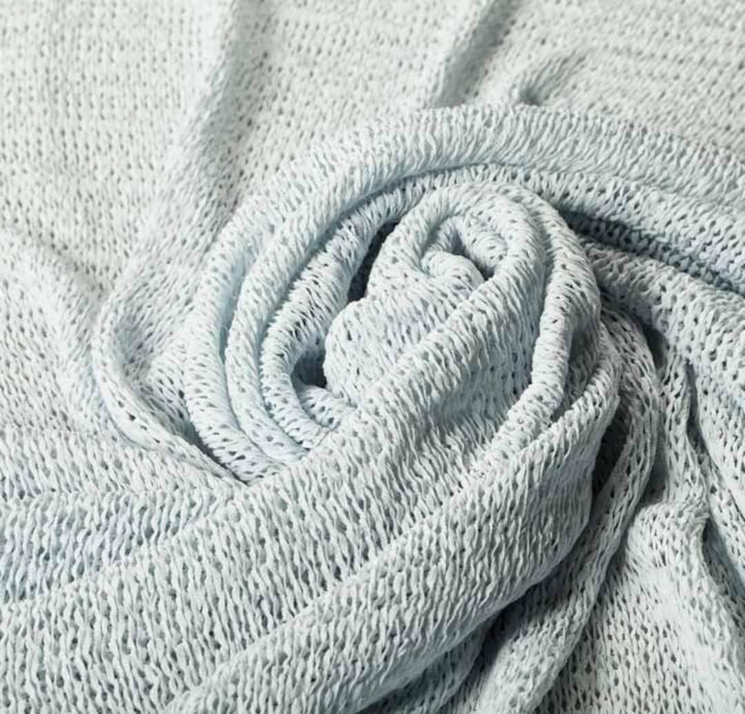 100% Polyamide Fabric Blue Fabric Net Style Fabric Light Weight Fabric ...