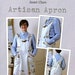 Janet Clare Adult Artisan Apron Pattern - Adult Sized Crossover Printed ...