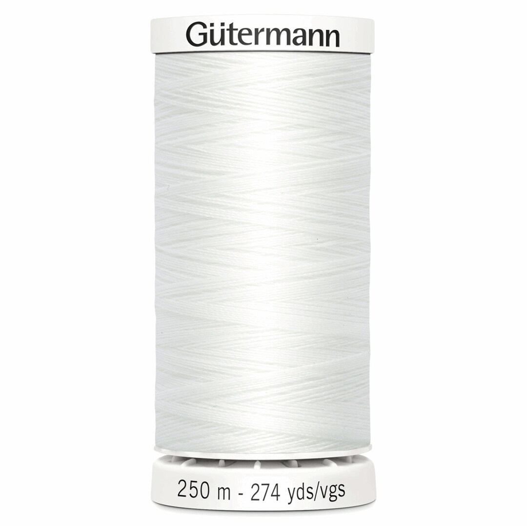 Gutermann Sew-all Thread 250m White (800) 100% Polyester - Etsy