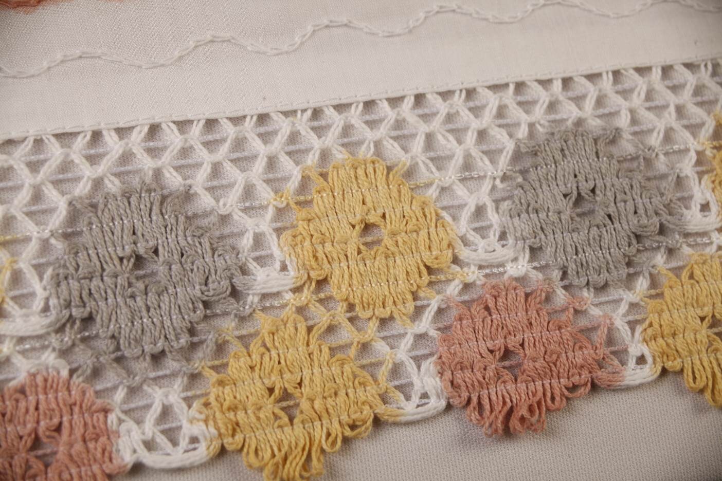 100% Cotton White Fabric Broderie Border Multiple Remnants | Etsy