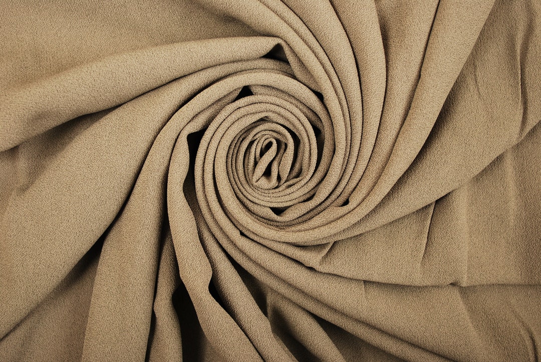 100% Polyester Khaki Green Fabric Plain Fabric Material Fashion ...