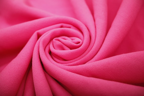 100% Rayon Hot Pink fabric Plain Fabric Coarse Fabric Material | Etsy