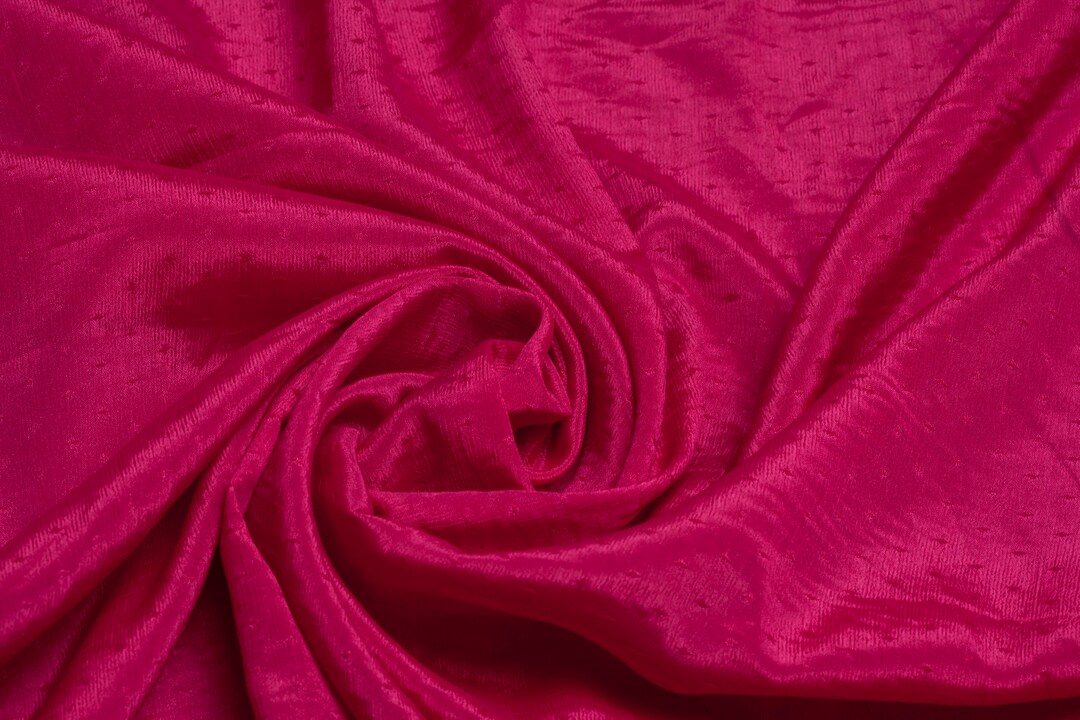Polyester Fabric Hot Pink Fabric Shimmer Fabric Clothing Fabric by the ...