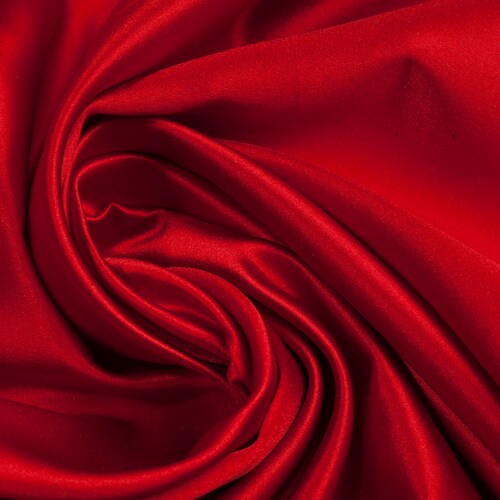 Duchess Satin Fabric Ruby Red Matt Silk Material Bridal - Etsy