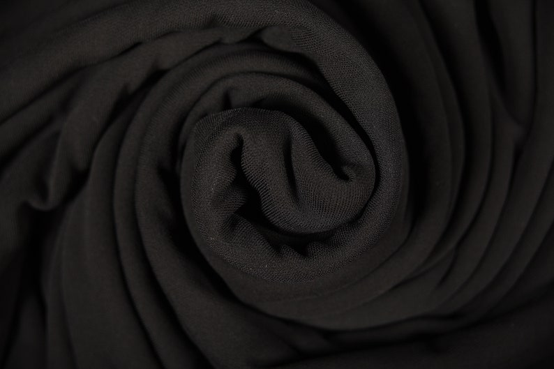 Rayon Black Smooth Fabric remnant-290cmx120cm Fashion - Etsy UK