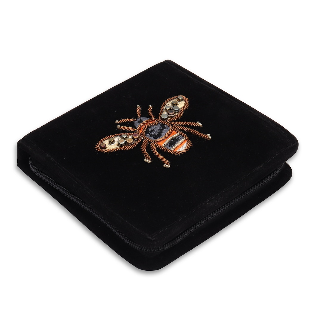 Amazing Hand Embroidered Sewing Kit With Goldwork | Haberdashery Set ...