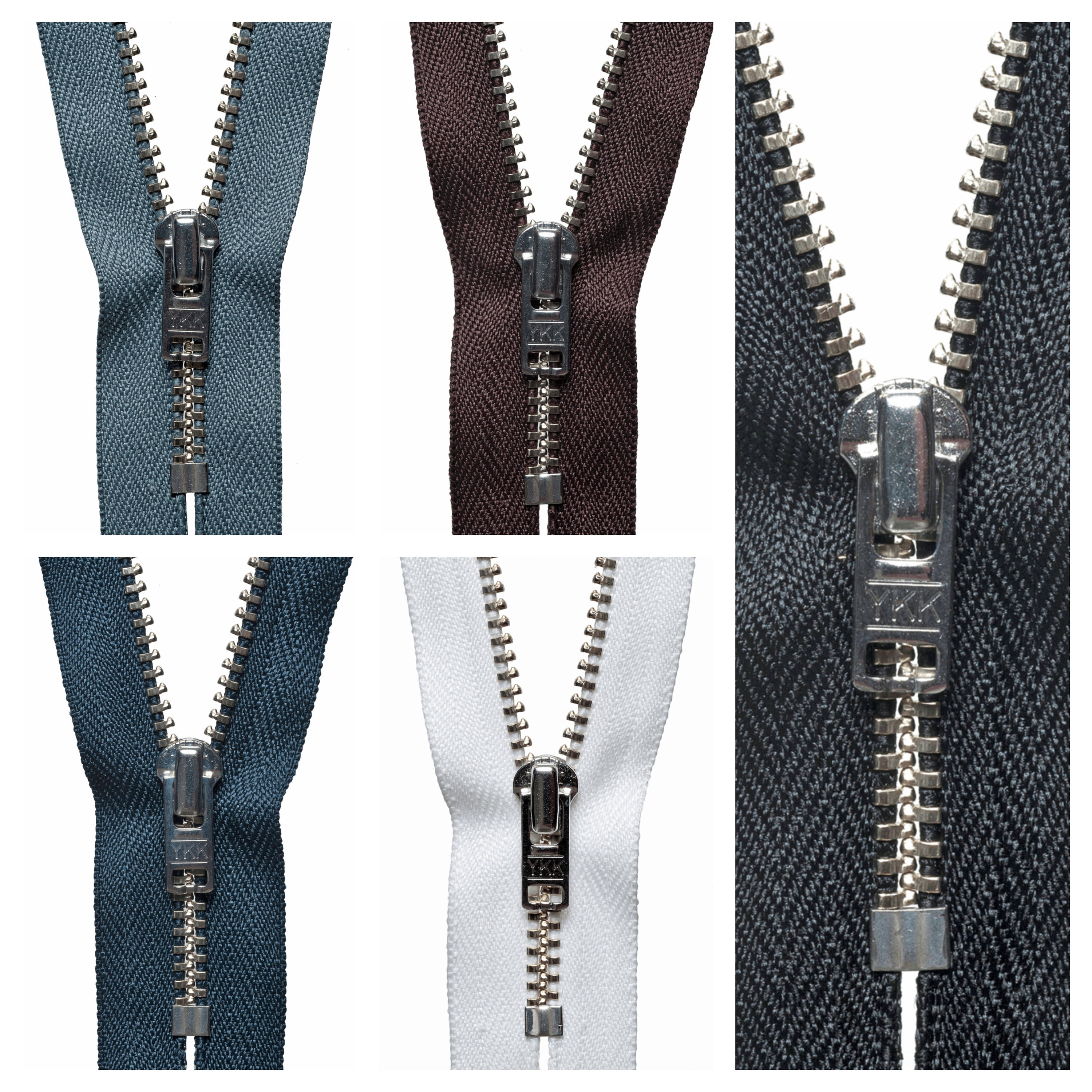 Premium Quality 15 or 18cm YKK Nylon & Metal Zip for Trouser Zipper ...