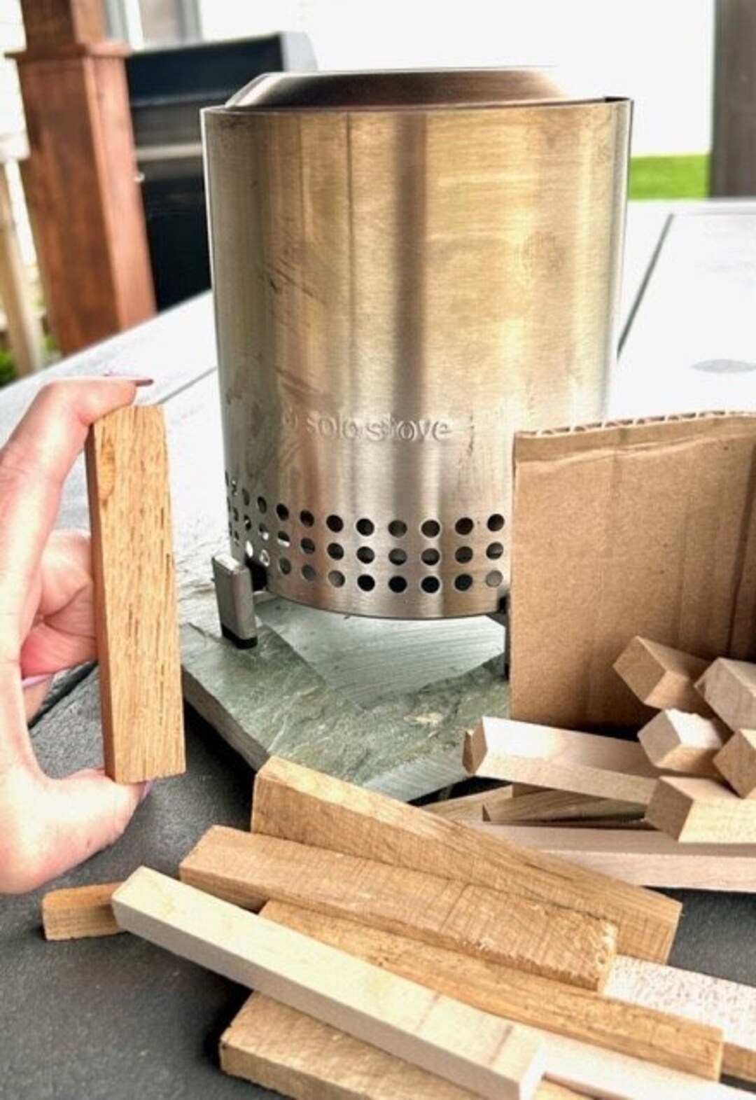 THE BIG BOX!!! 8LBS+ Mini Firewood "logs" --perfect for Solo Stove Mini ...