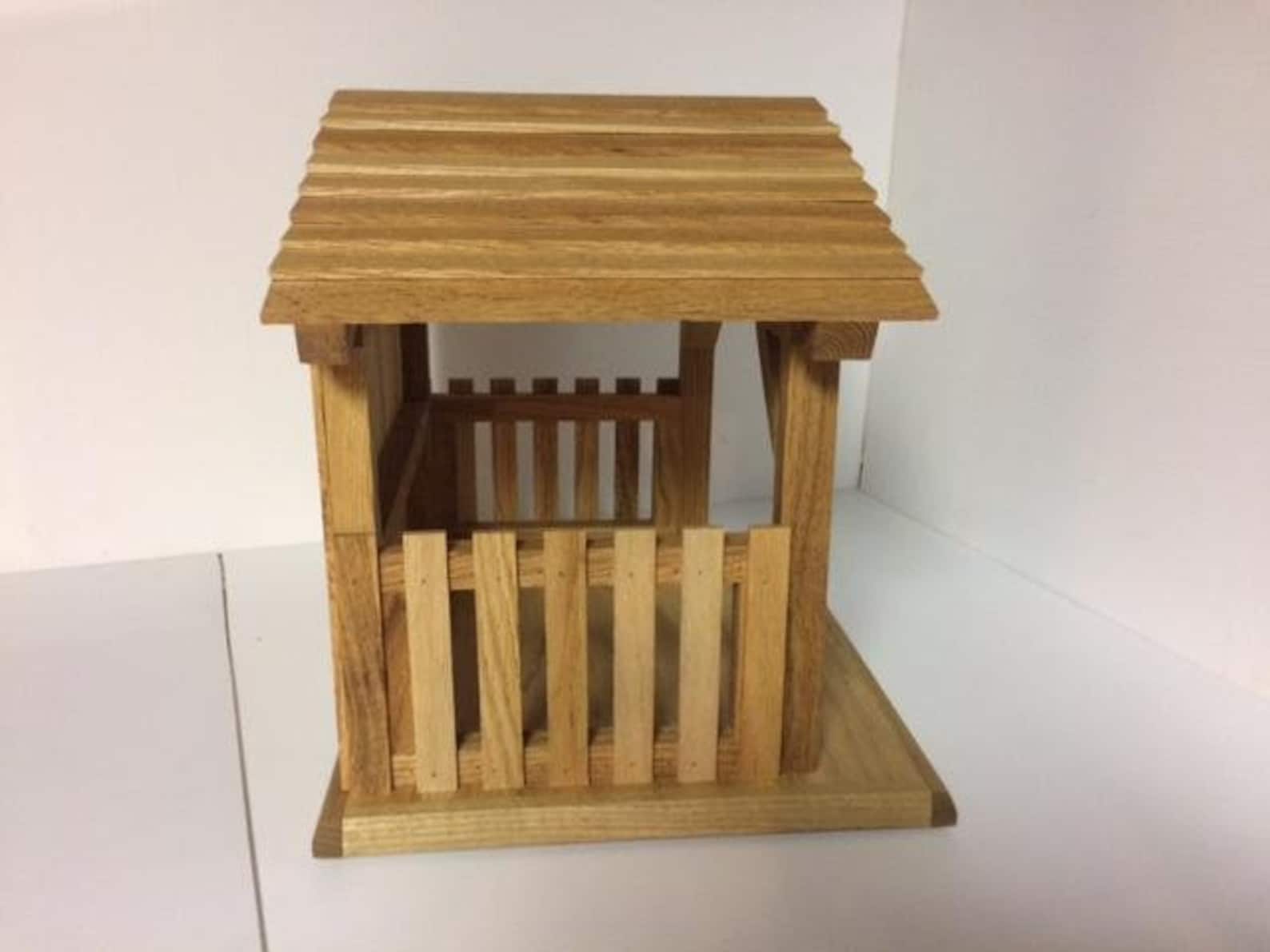 Oak Stable for Nativity Scene Handmade Stable Manger - Etsy
