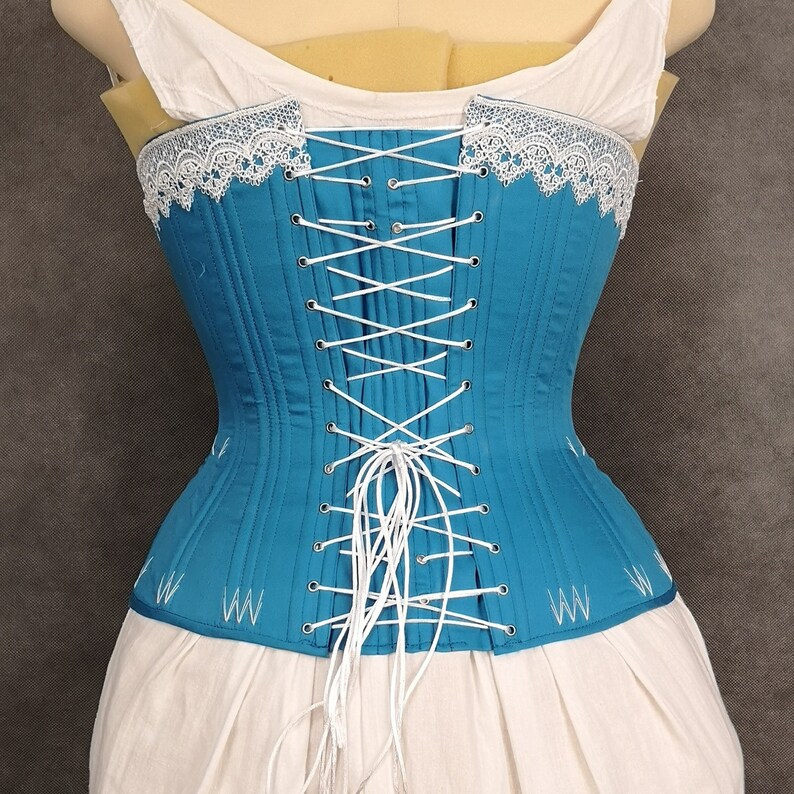 Victorian 1860 corset gussets style MADE TO MEASURE silk or | Etsy
