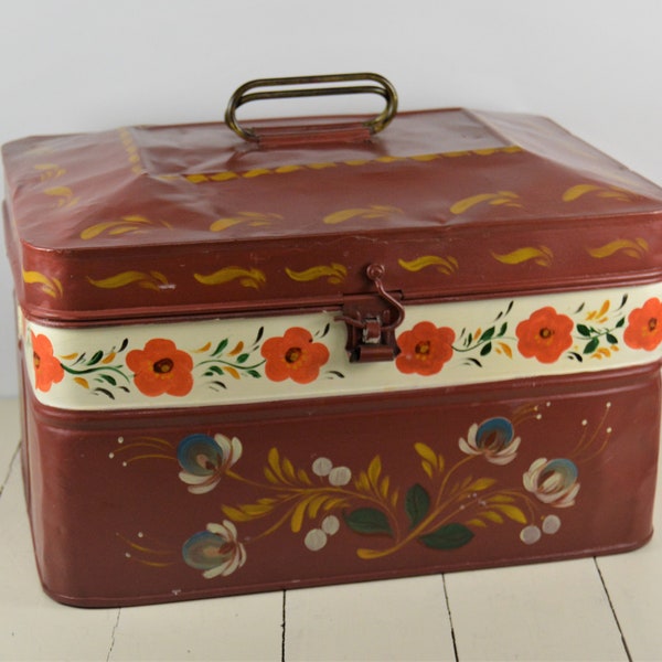 Painted Metal Box - Etsy