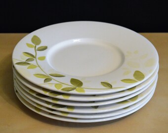 Green salad plates | Etsy