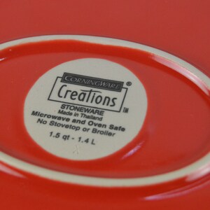 Corningware Creations RUBY Red 1.5 Quart Round Covered Casserole Baking ...