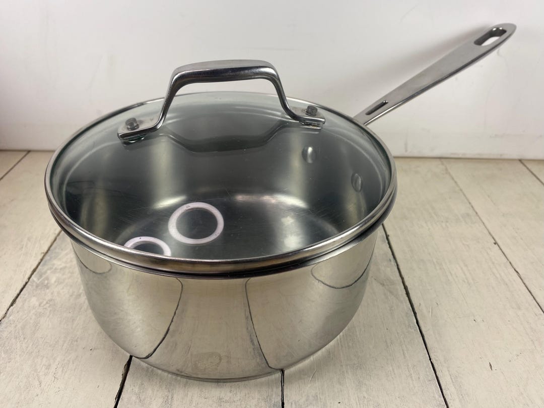 Emeril by All Clad 2 Quart Pot With Glass Lid, 7.5", Soup Saucepan ...