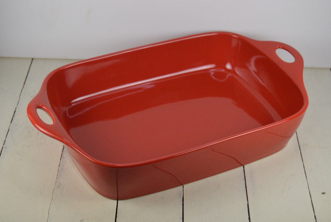 Corning Creations RUBY Red 16" Rectangular Roaster, Lasagna Casserole ...