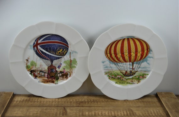 Set of 2 Thomas Swain COLLECTION PARIS Hot Air Balloon Scenes - Etsy