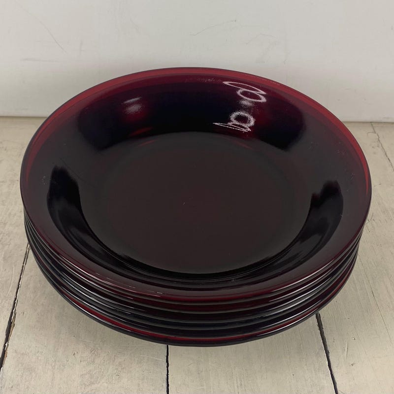 Shallow Glass Salad Bowls - Etsy
