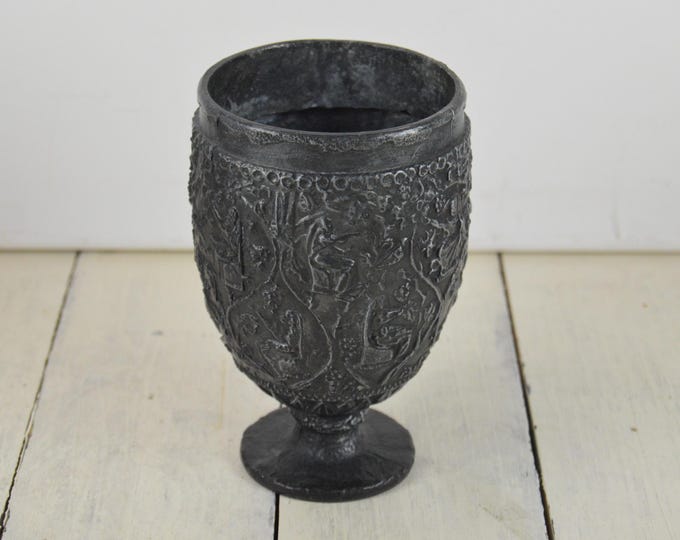 Metal Reproduction Chalice of Antioch 5" Candle Holder, Raised Metal ...