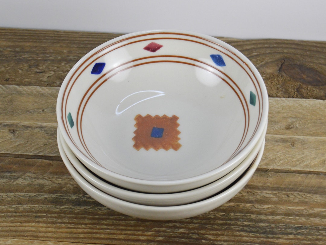Set of 3 Hartstone CHEYENNE 6" Soup Cereal Bowls, Natural With ...