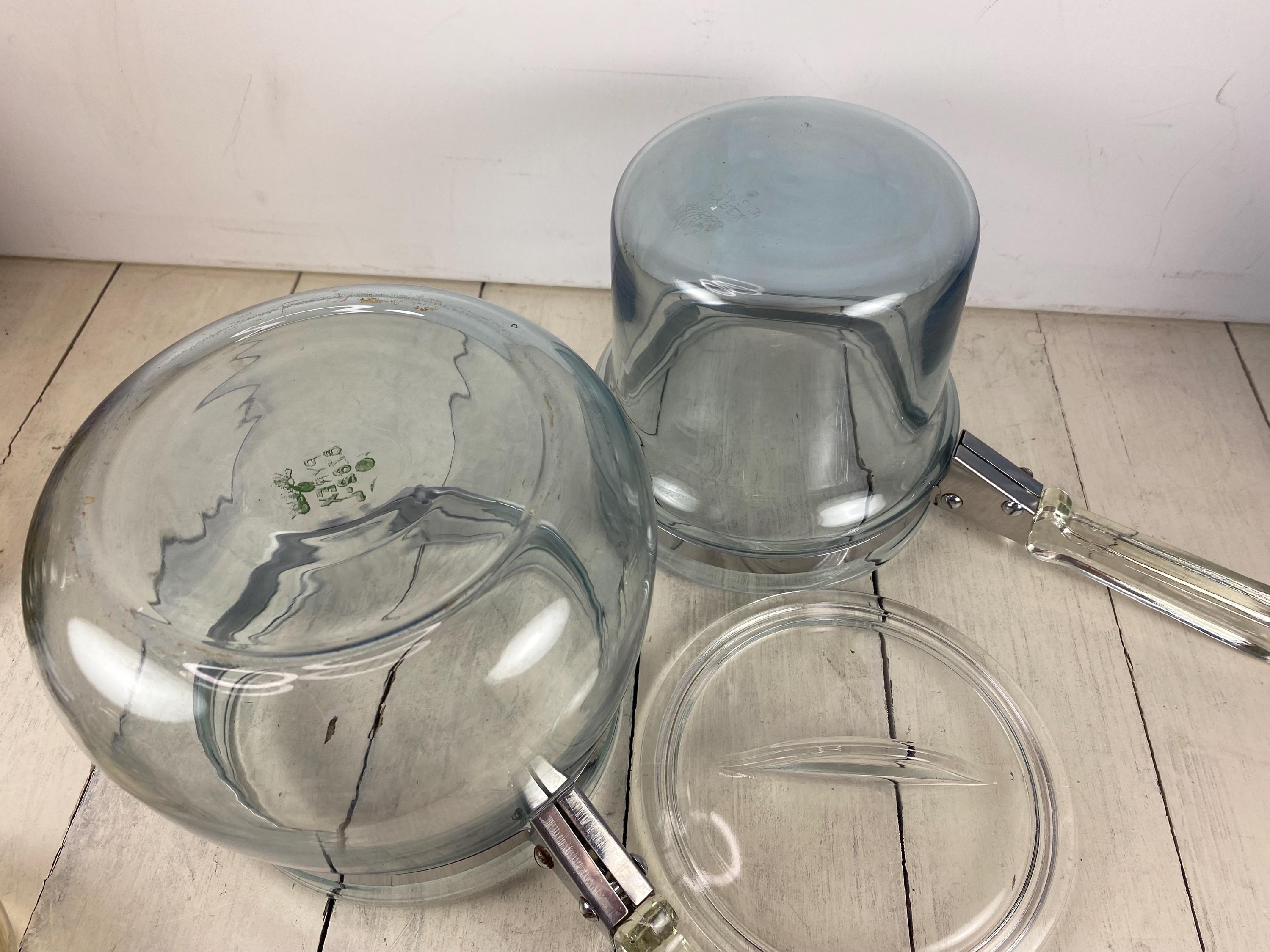 Pyrex Flameware 6762-L Bubble Double Boiler Pot 1.5 Quart With Fin Lid ...