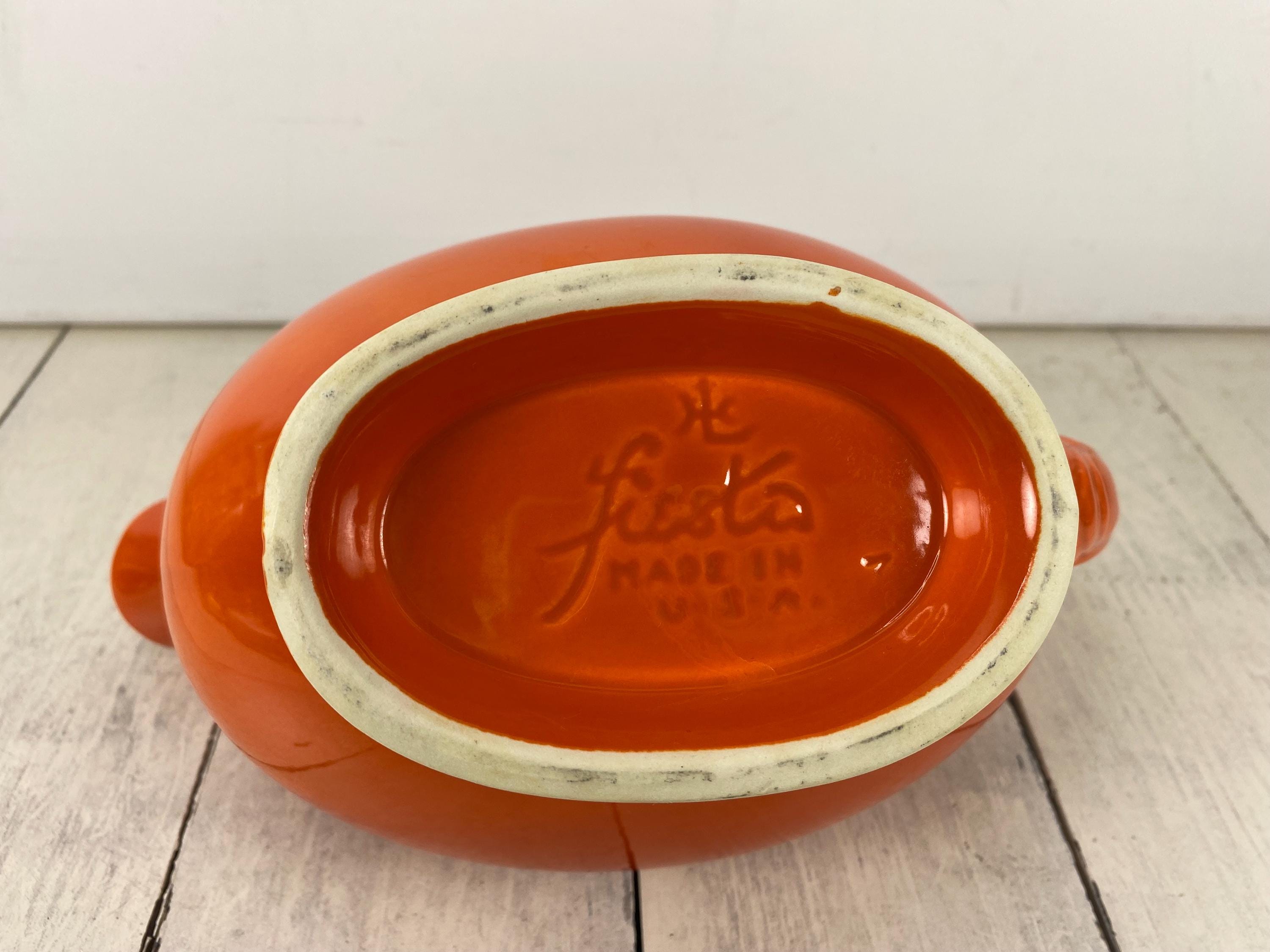 Fiesta Original RED Sauce Boat, Gravy Boat, Bright Orange-red, HLC ...