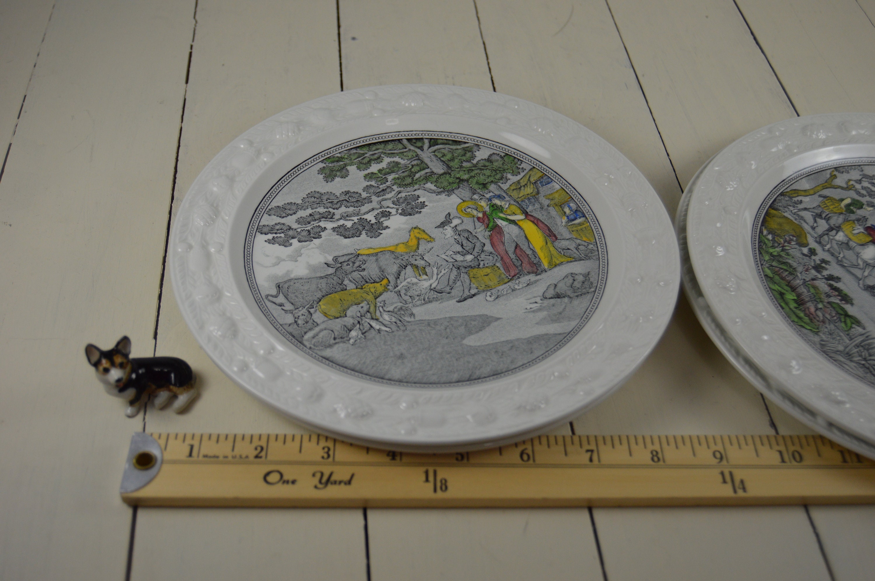 Set of 4 Adams Dr. Syntax 8.75 Plates Micratex English - Etsy