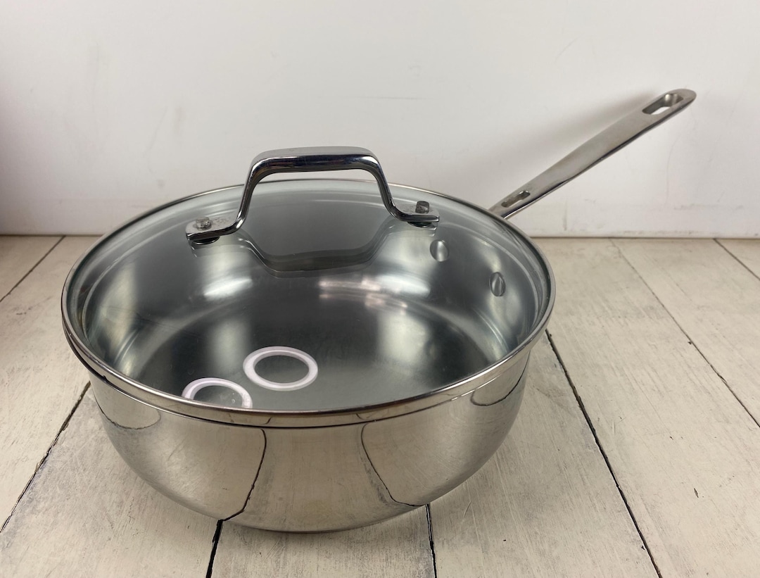 Emeril by All Clad 2 Quart Saucepan With Lid 8 3/8", Stainless Steel ...