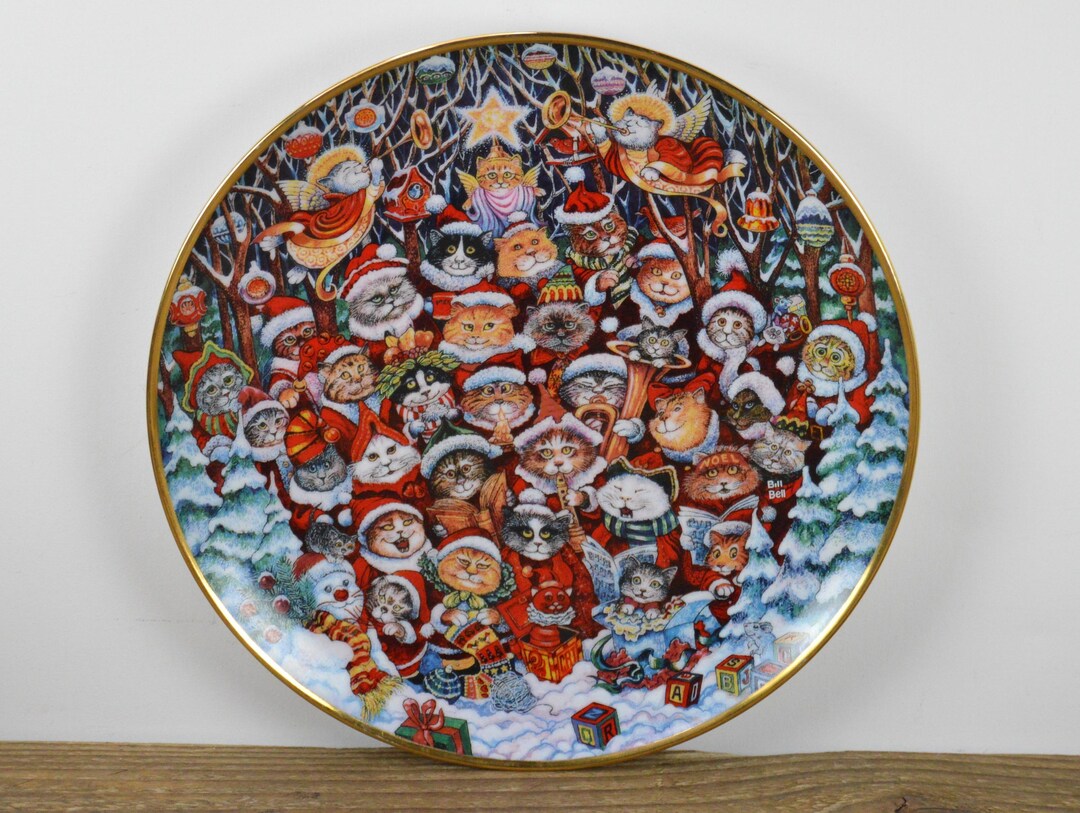 Franklin Mint Bill Bell SANTA CLAWS 8" Decorative Plate, Wall Plate ...