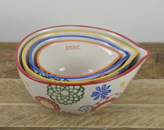 Vintage Measuring Cup With Pour Spout and Markings on Side 4 Ounce - 1/ ...