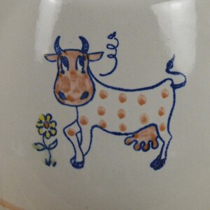 Louisville Stoneware POLKA DOT COW 32 Oz Pitcher, 5.25", Gray Stoneware ...