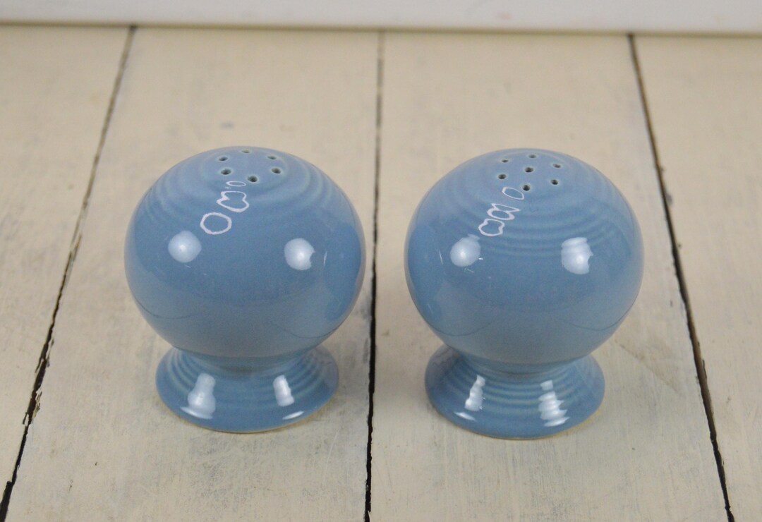 Fiesta PERIWINKLE Blue Salt and Pepper Shaker Set, Light Blue, 6/7 ...