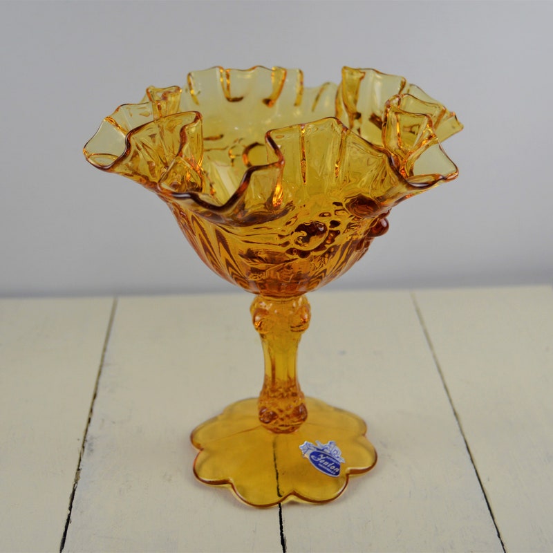 Amber Fenton Rose Compote - Etsy