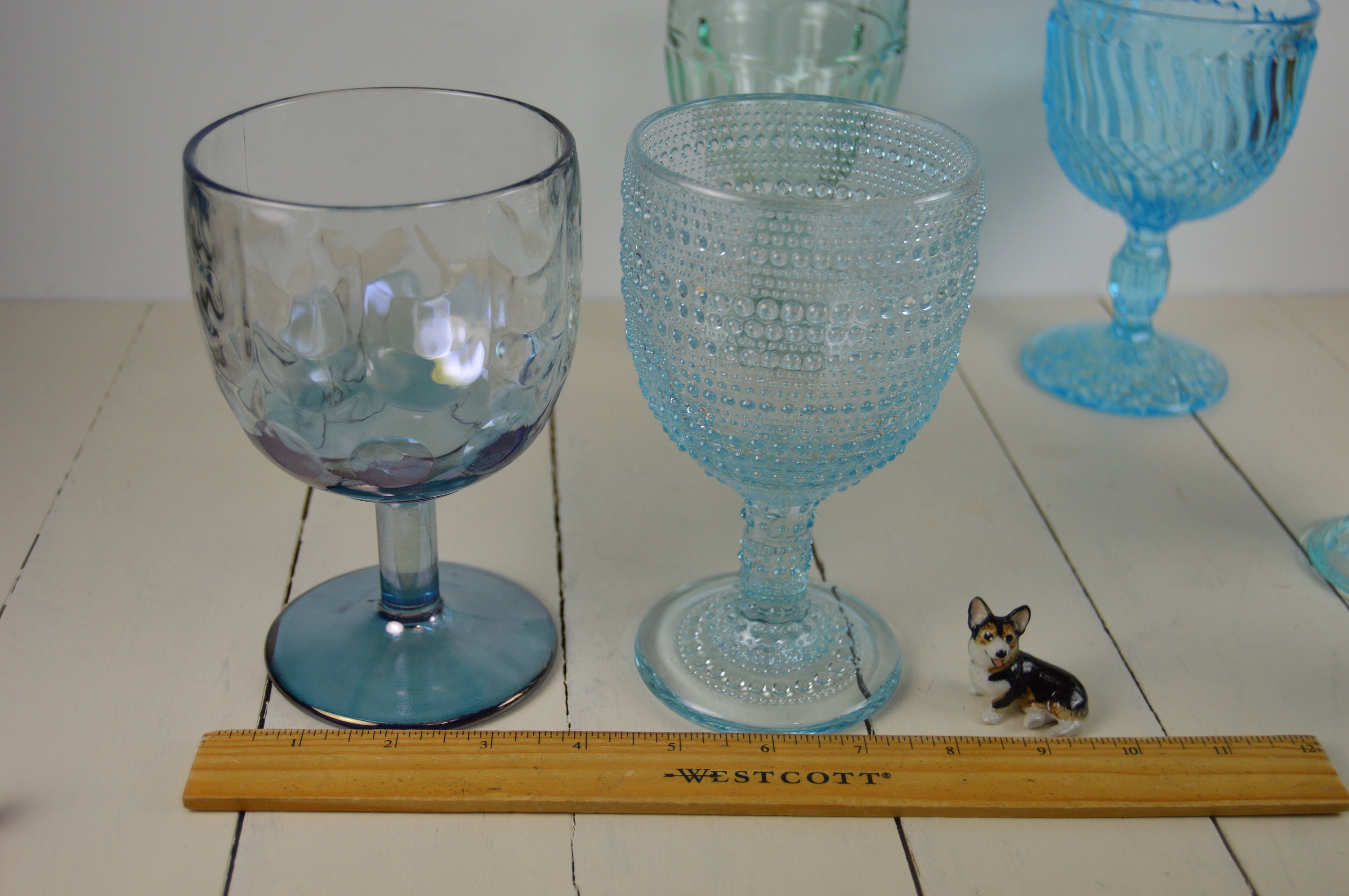 Barware Drink & Barware Aqua Mint Light Green Iced Tea Water Goblets ...