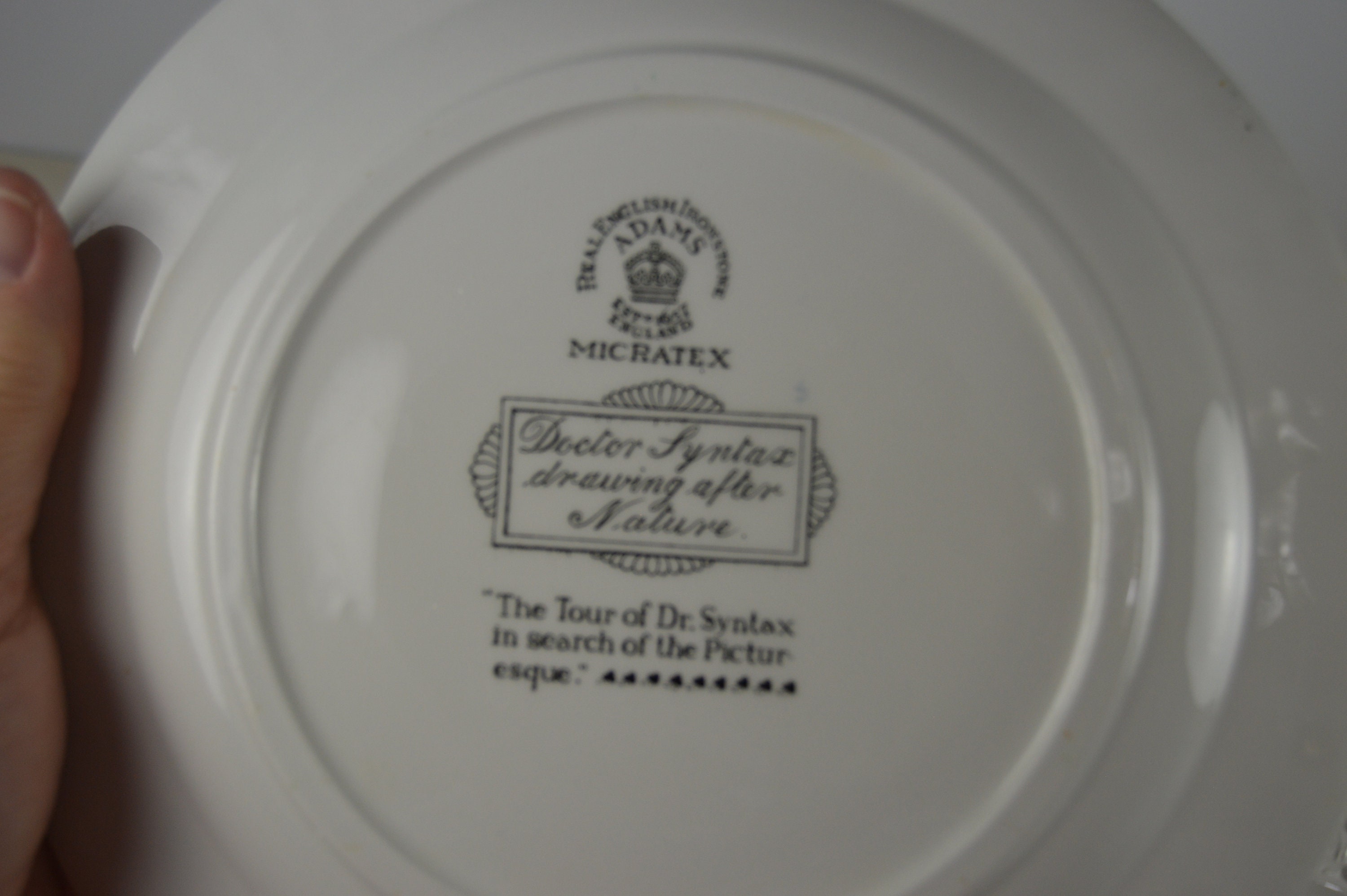 Set of 4 Adams Dr. Syntax 8.75 Plates Micratex English - Etsy
