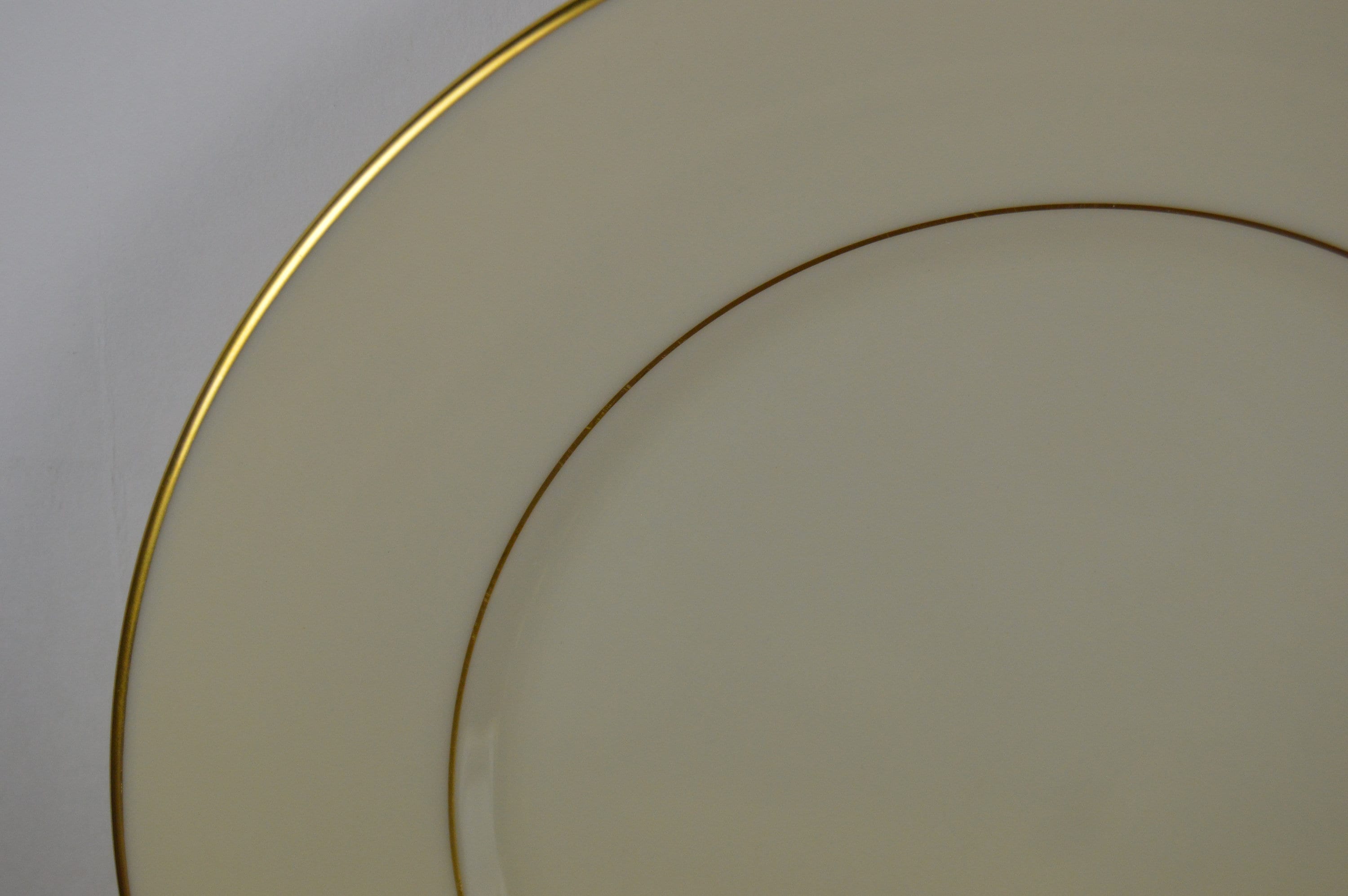 Set of 4 Lenox HAYWORTH 8" Salad Plates, Cosmopolitan Line, Ivory With ...