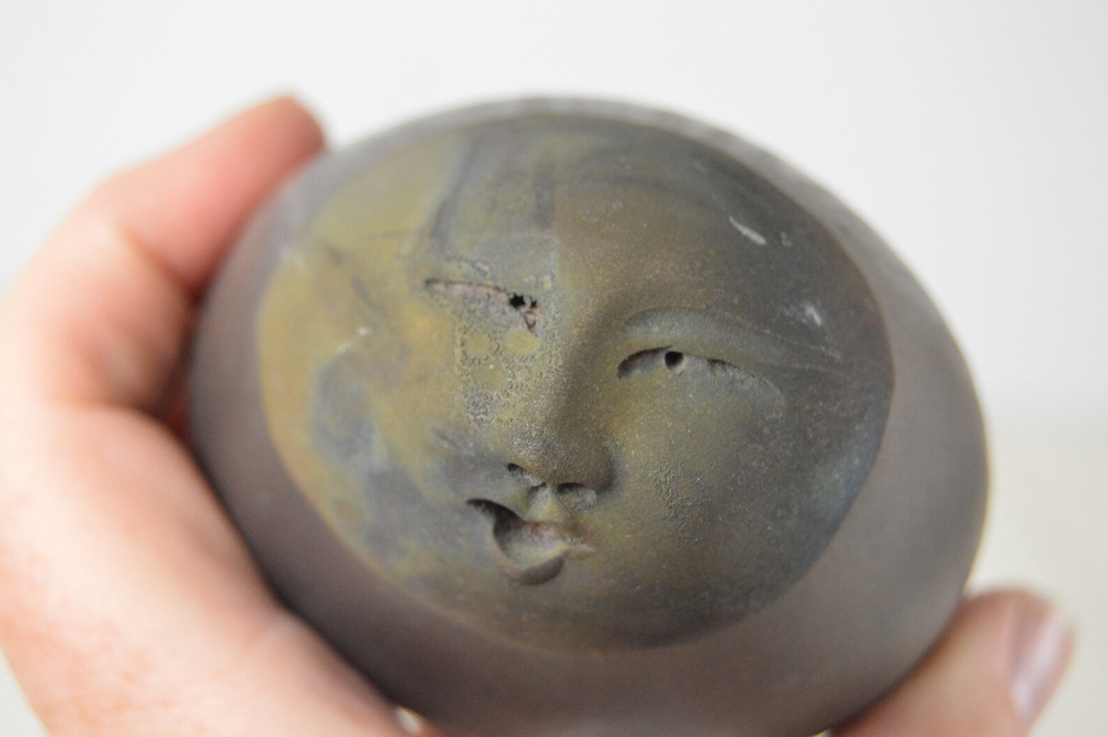 Nan Emmett Pottery Raku Spirit Ceremonial Rattle With Face | Etsy