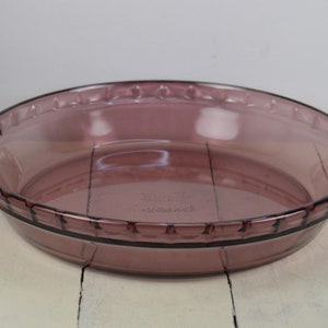 Set of 3 Pyrex CRANBERRY 9-9.5" Pie Plates 1) 229 Fluted With Handles ...