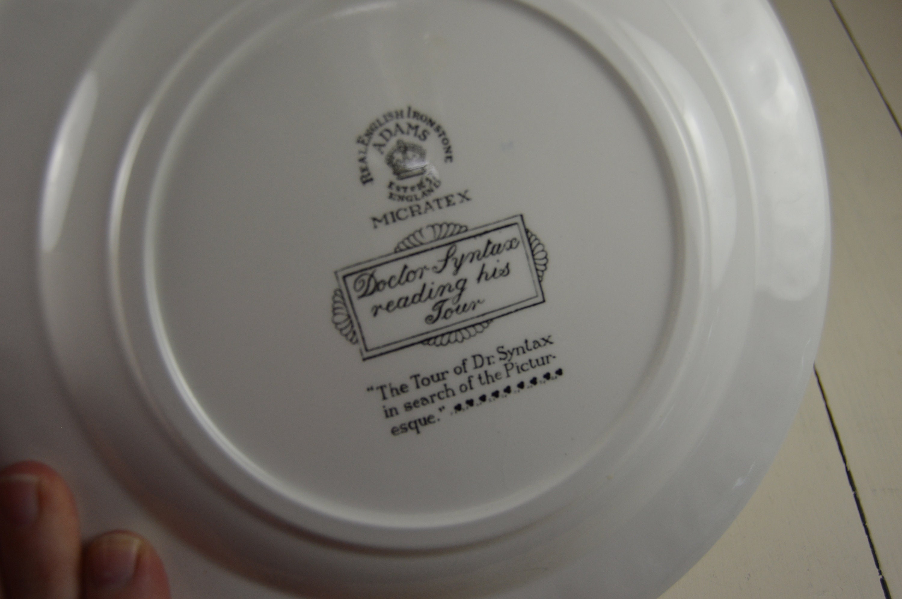 Set of 4 Adams Dr. Syntax 8.75 Plates Micratex English - Etsy
