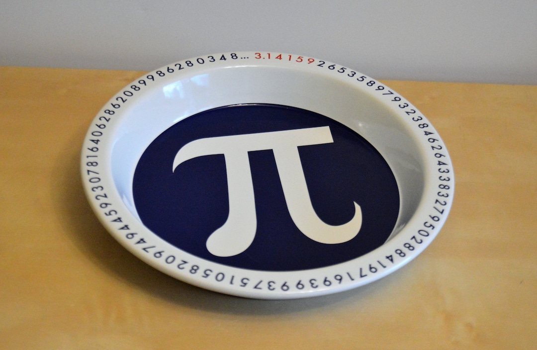 The Pi Dish, 9 Pie Plate, 3.14159, Universal Screen Arts, Serving Plate ...