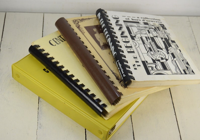 Lot of 4 MIDWEST Cookbooks, Paper Plastic Bound, Community Symphony ...