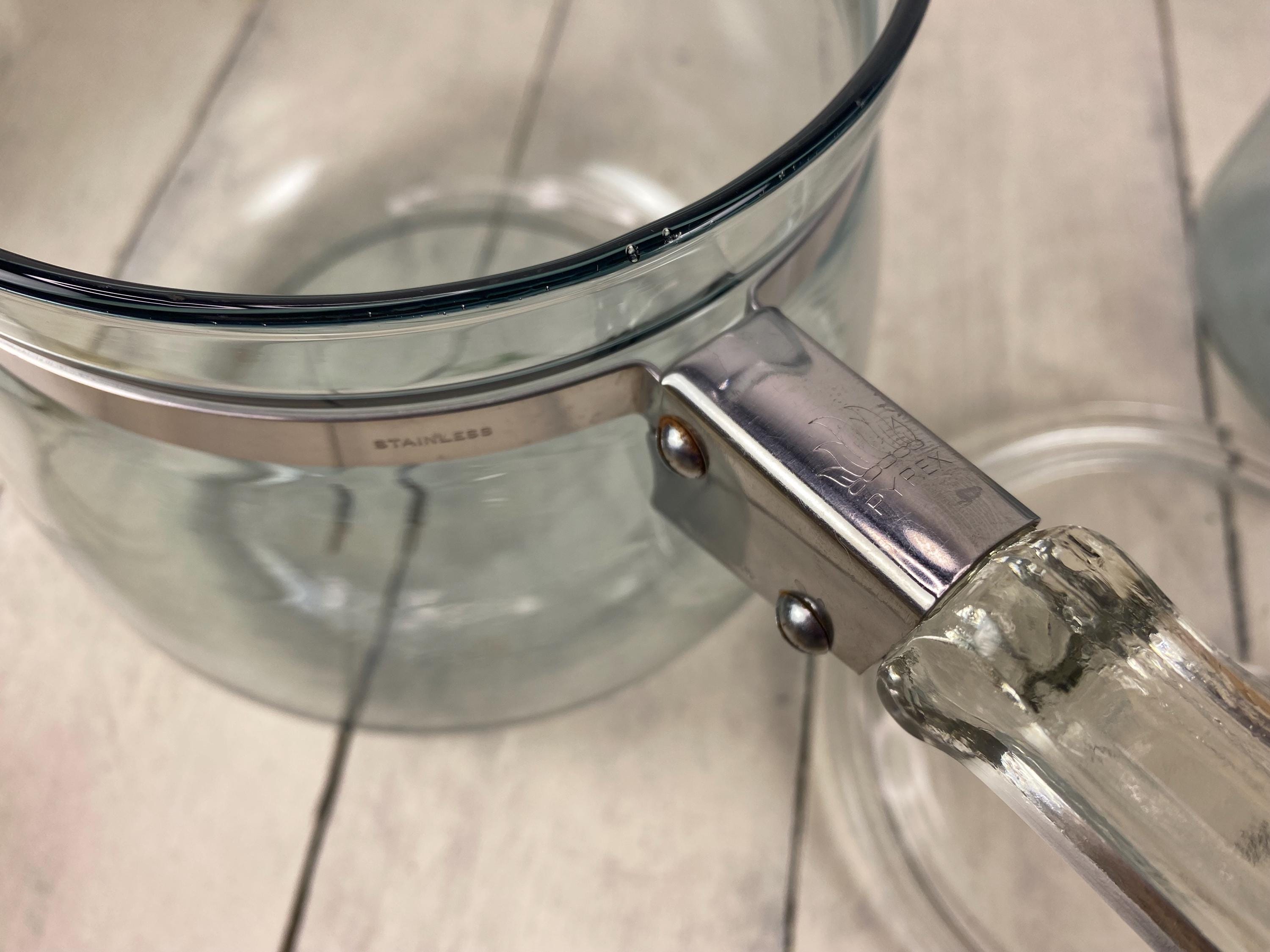 Pyrex Flameware 6762-L Bubble Double Boiler Pot 1.5 Quart With Fin Lid ...