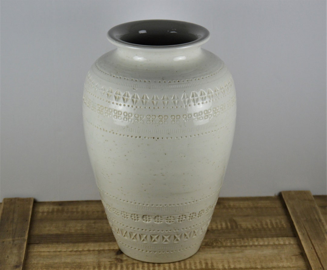 Bitossi for Pier 1 Off-white Vase 12, Heavy Pottery, Made in Italy ...