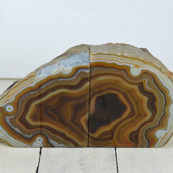 Agate Bookends - Etsy