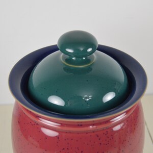 Denby-langley HARLEQUIN 6" Storage Jar, Canister, Red/blue/green ...